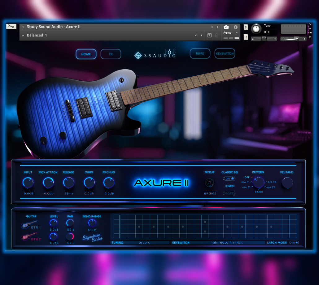 AXURE II Guitar MIDI Processor – Study Sound Audio